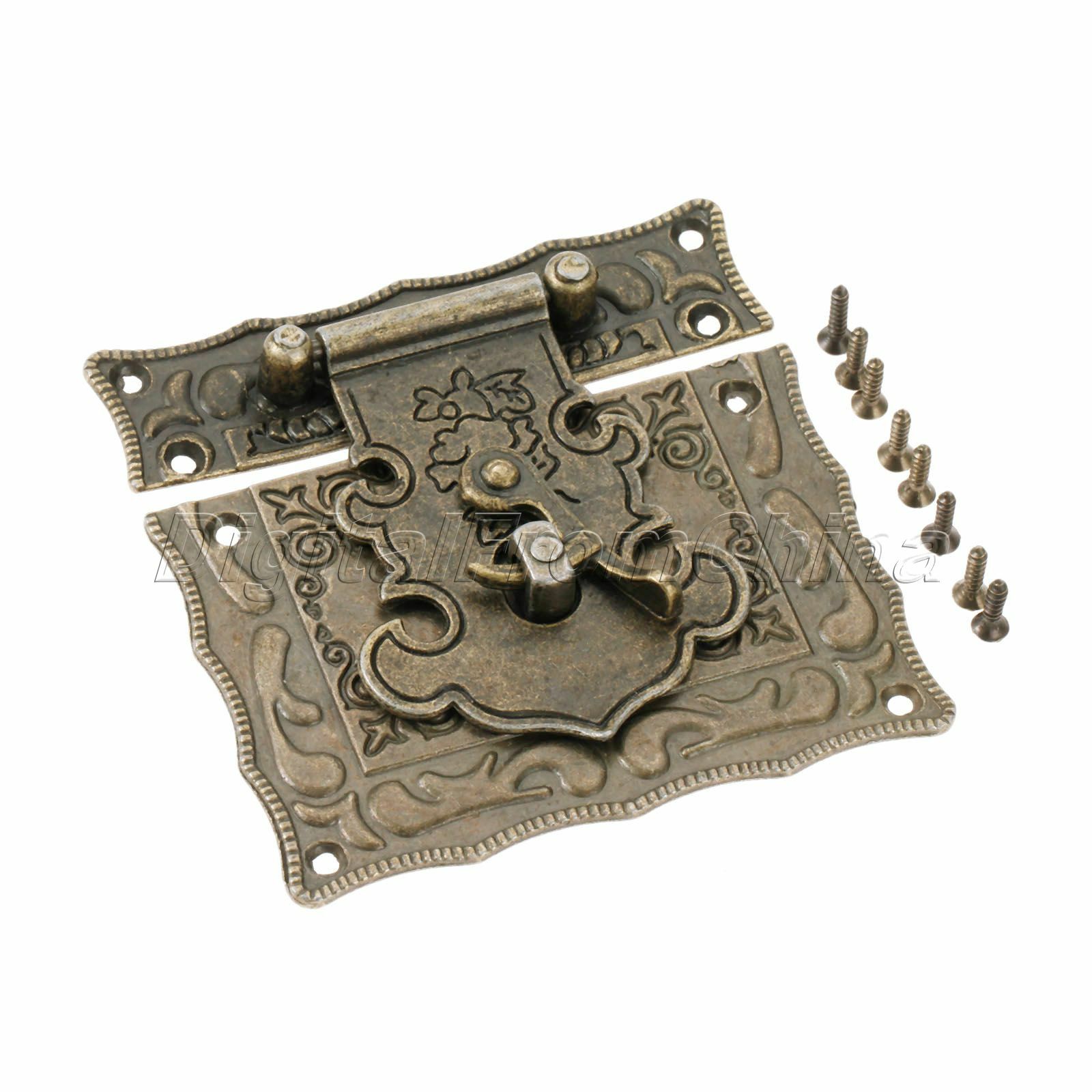 Gift Jewelry Box Embossing Decorative Wine Case Suitcase Clasp Hasp ...