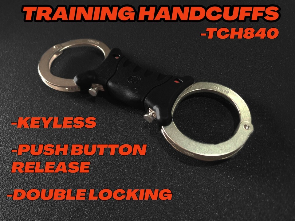 Push Button Keyless Training Handcuffs with double locking feature like ...