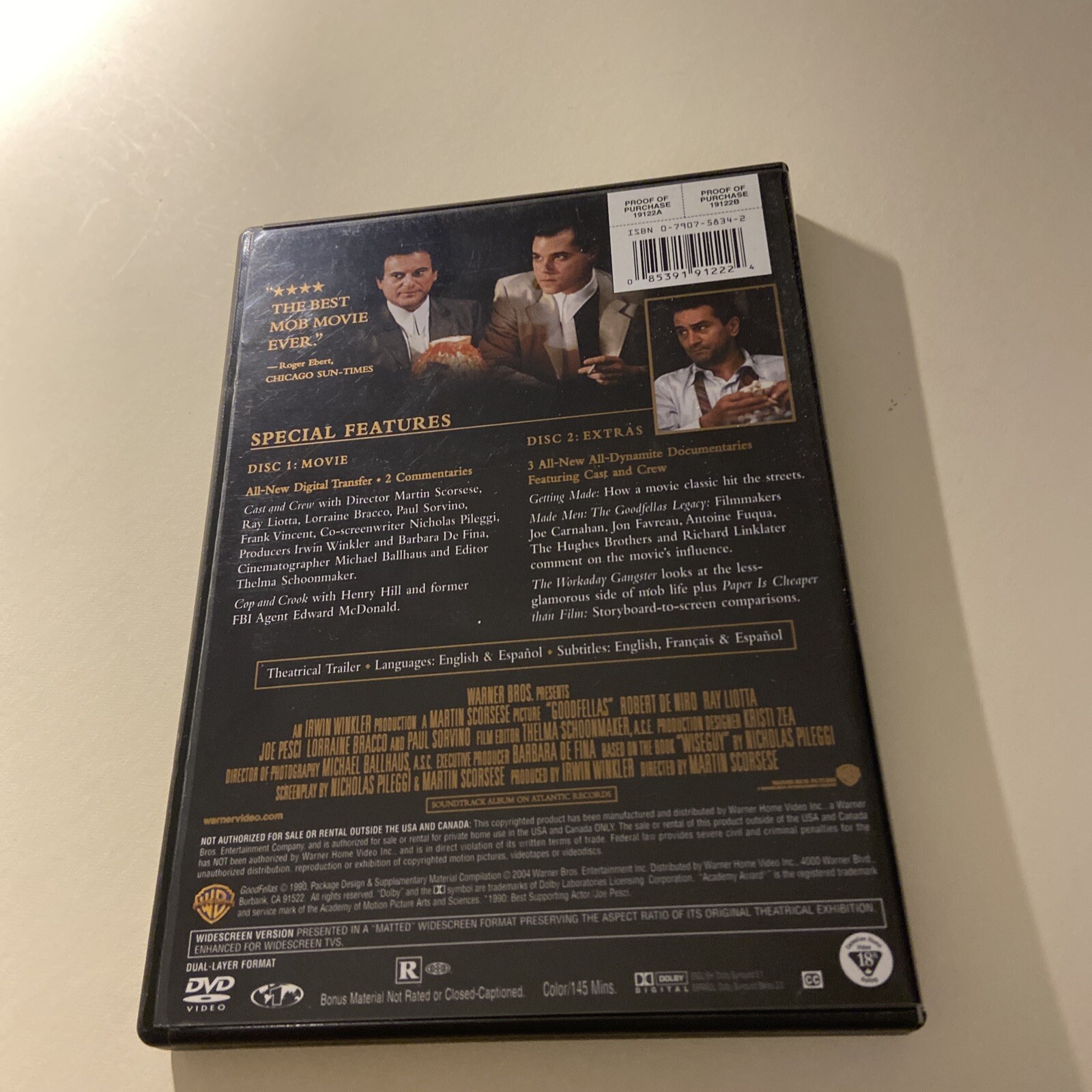 Goodfellas (DVD, 2004, 2-Disc Set, Special Edition) 85391912224| eBay