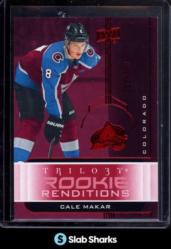 2019 UPPER DECK TRILOGY #RR-1 CALE MAKAR ROOKIE RENDITIONS RED FOIL RC ...