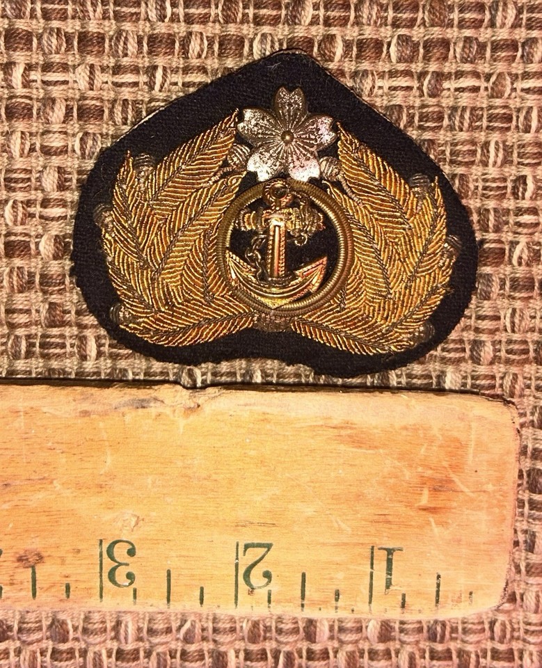 WW2 WWII Imperial Japanese Navy IJN Officers Hat Badge Insignia | eBay
