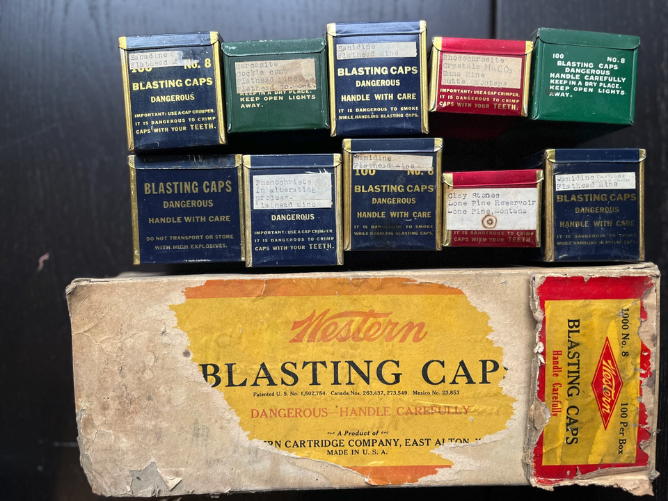 Dupont and Western Blasting Cap tins and Western Blasting Cap Box | eBay
