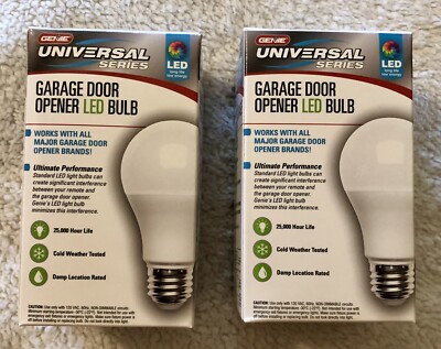 Lot Of 2 Genie LED Bulb Garage Door Opener Lights; New Unopened | eBay