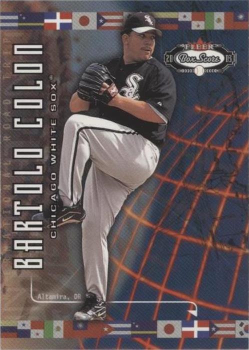 2003 Fleer Box Score - International Road Trip Bartolo Colon #189 for ...