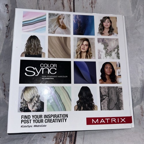 MATRIX Color Sync Swatch Book Demi Permanent Cream Hair Color Stylist ...