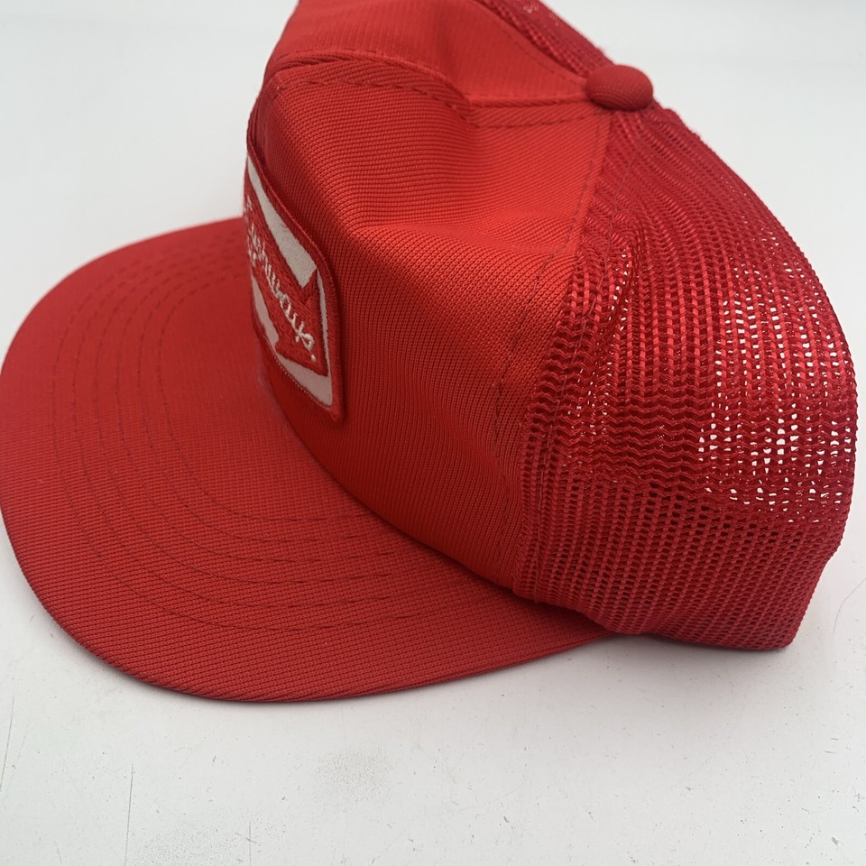 Payless Cashways Vintage Hat Patch Snapback Red | eBay