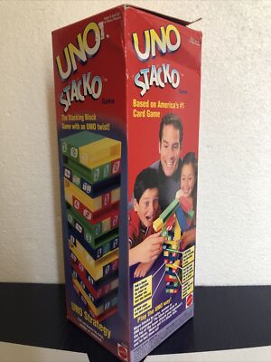 UNO Stacko Game (Mattel 42468) all complete Based On America’s #1 Card ...