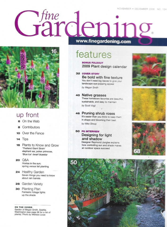 Fine Gardening Magazine High Impact Combo Plants Tight Space Trees Rain ...