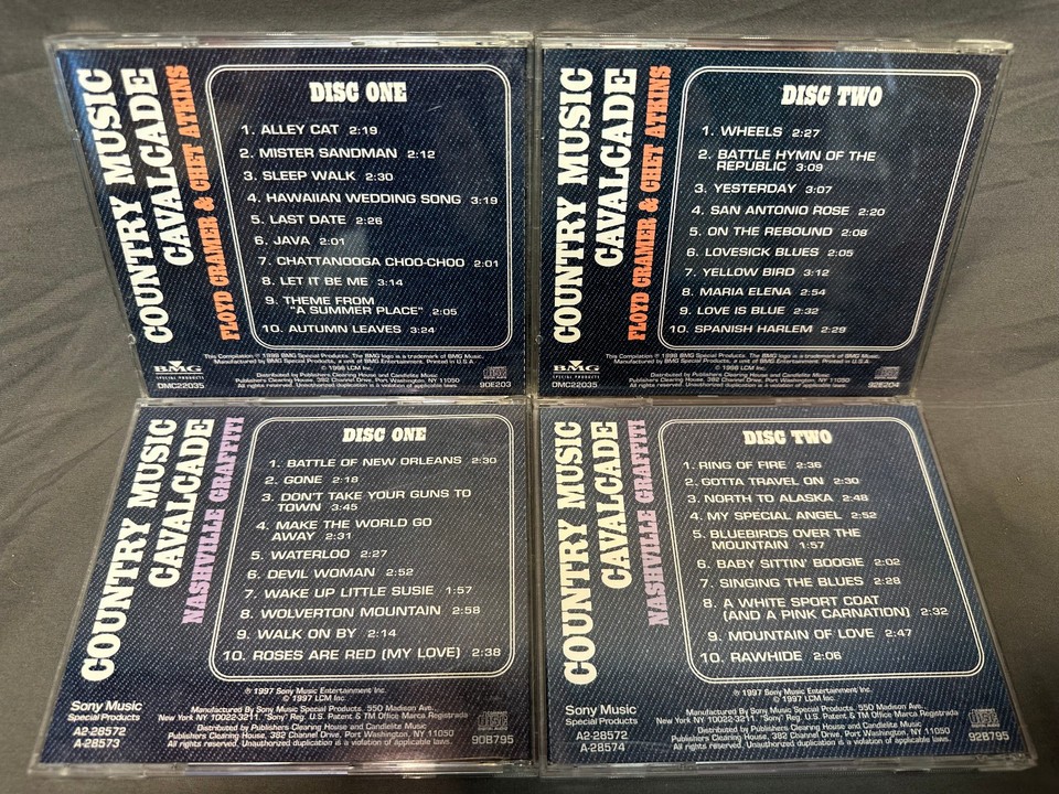 Time Life Country Music Cavalcade 13 CD Hank Williams Chet Atkins Carl ...