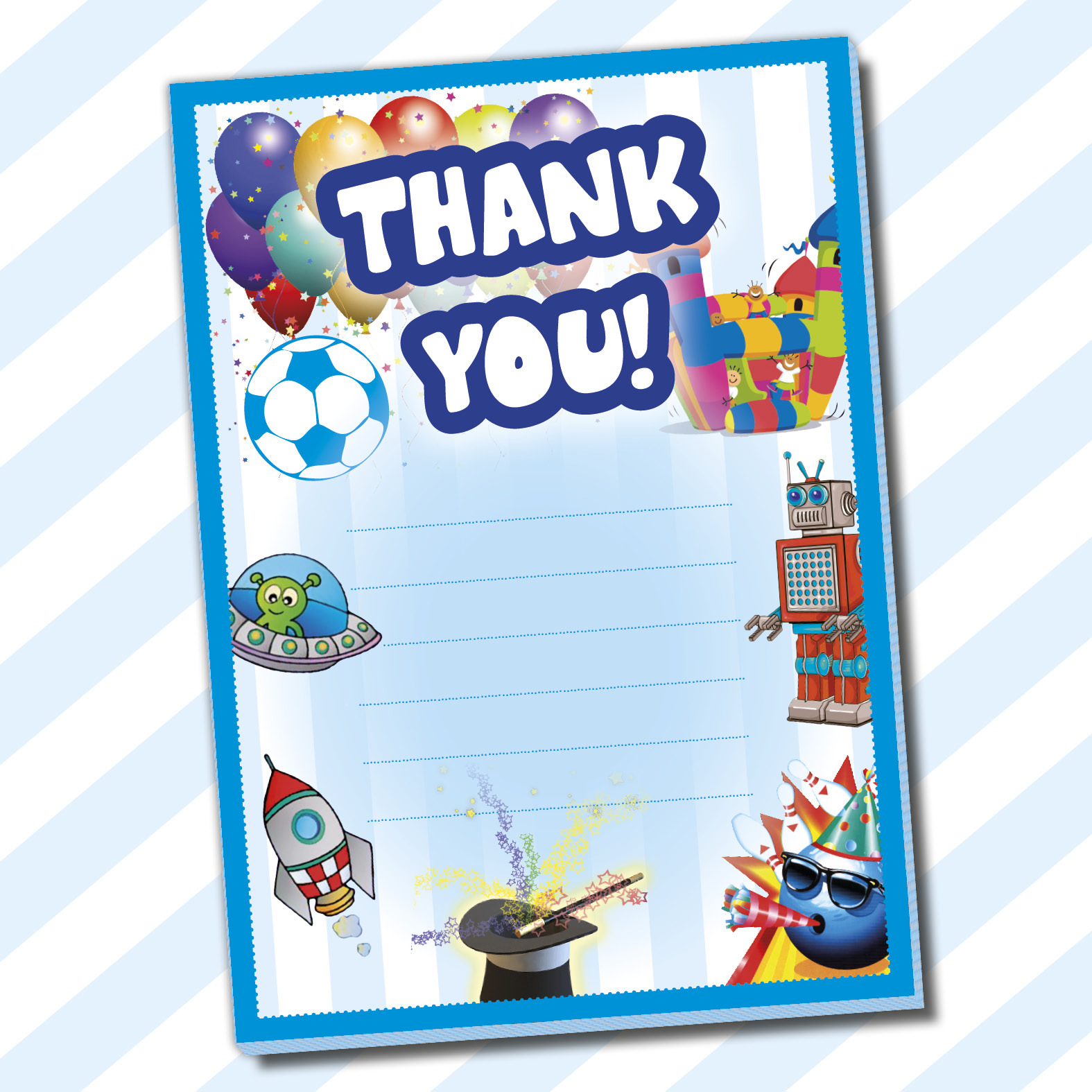 20x A5 Thank You With Thanks Pads Packs Letters Notes Sheets Notepads ...