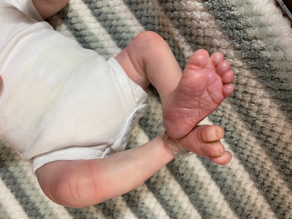 reborn doll art doll Bountiful Baby blake asleep theropy doll 18" girl ...