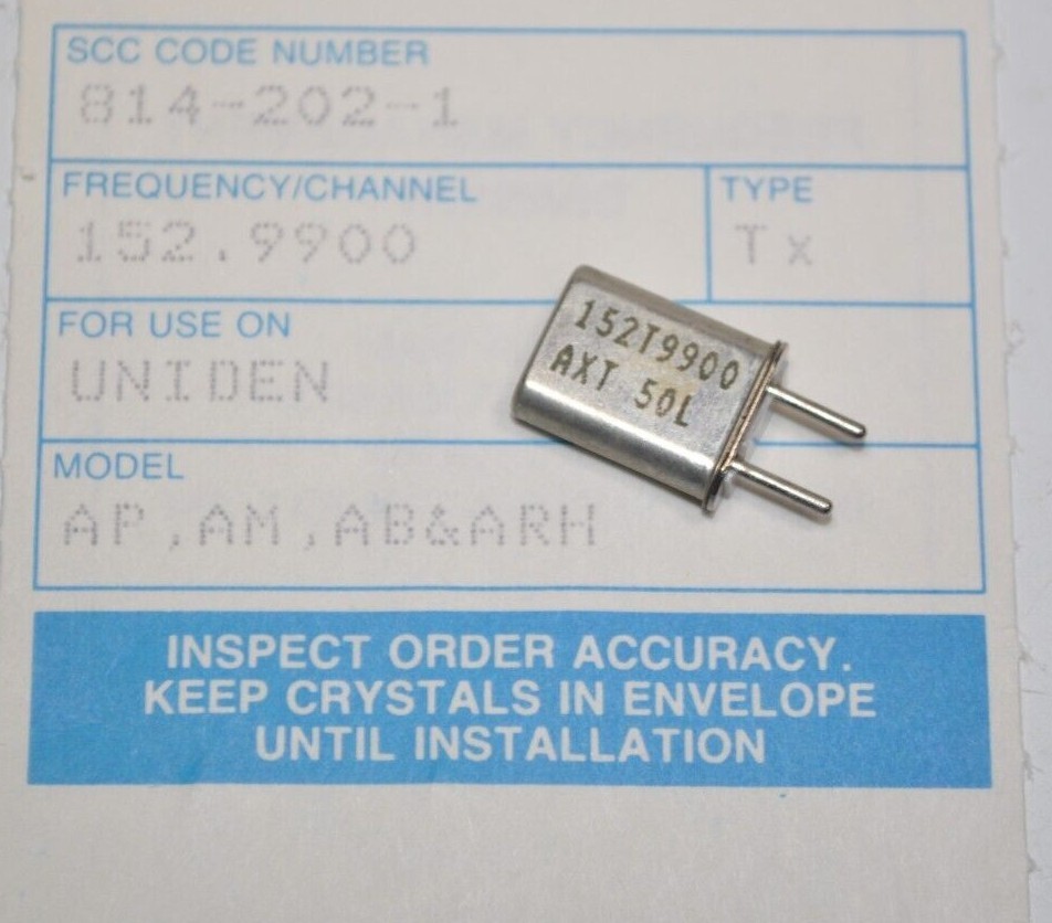 Uniden AP AM AB ARH Radio Frequency Crystal Transmit T 152.990 MHz | eBay