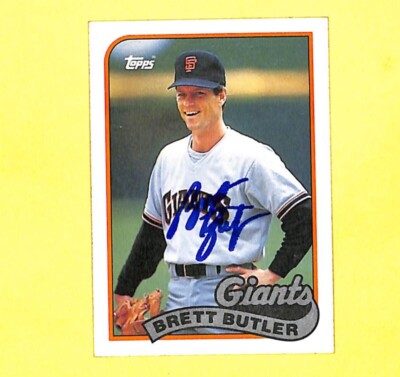 Brett Butler Signed Auto Autograph 1989 Topps Card #241 Giants | eBay