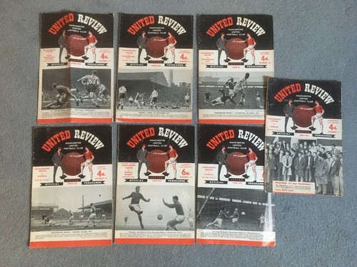 7 x Manchester United Football Home Programmes 1960's | eBay UK