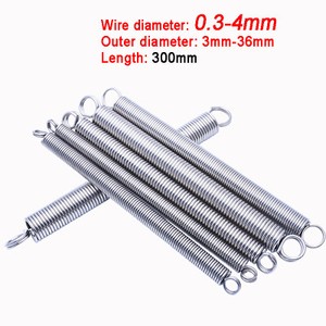 Wire Dia 0.3-4mm Long 300mm Expansion Extension Tension Spring ...