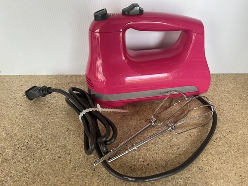 KitchenAid 5 Speed Hand Mixer Hibiscus Hot Pink KHM512CB Cranberry C51 ...