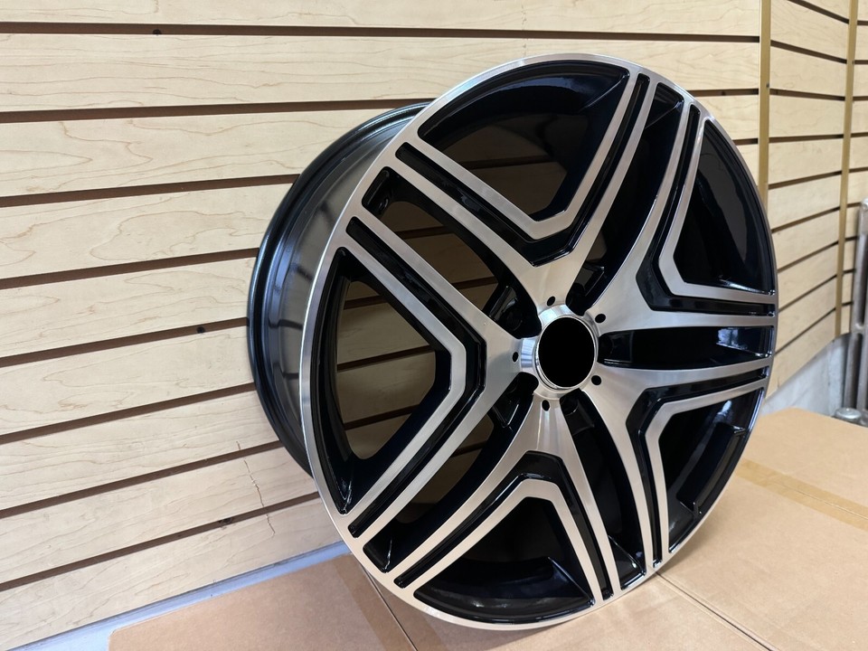 4pc 20" ML63 AMG STYLE BLACK MACHINE WHEELS RIMS FITS MERCEDES BENZ ...