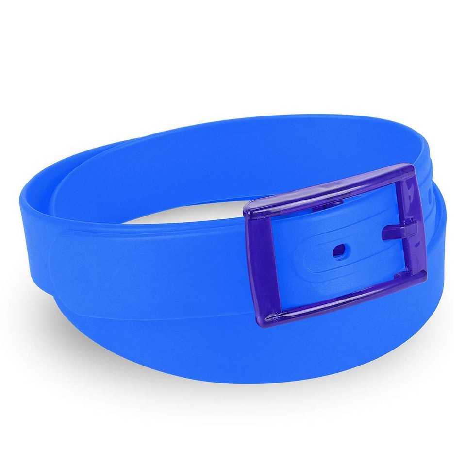 New Adjustable Cut to Fit Rubber Plastic Jelly Silicone Casual Belt w ...