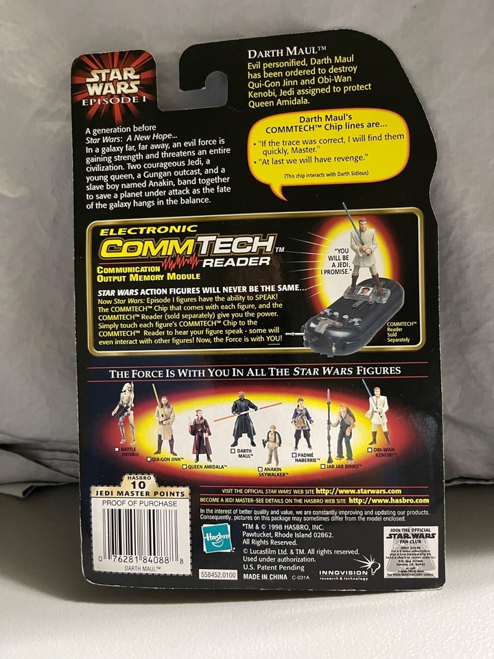 Hasbro Star Wars The Phantom Menace CommTech Action Figures-Set of 4, See Descrp | eBay