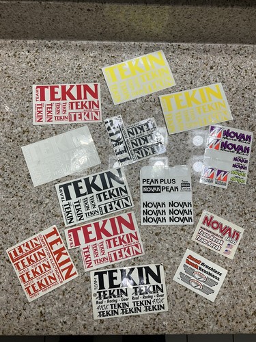 Vintage Novak & Tekin Decal Sticker Lot RC Pan Car RC10 Trinity ...