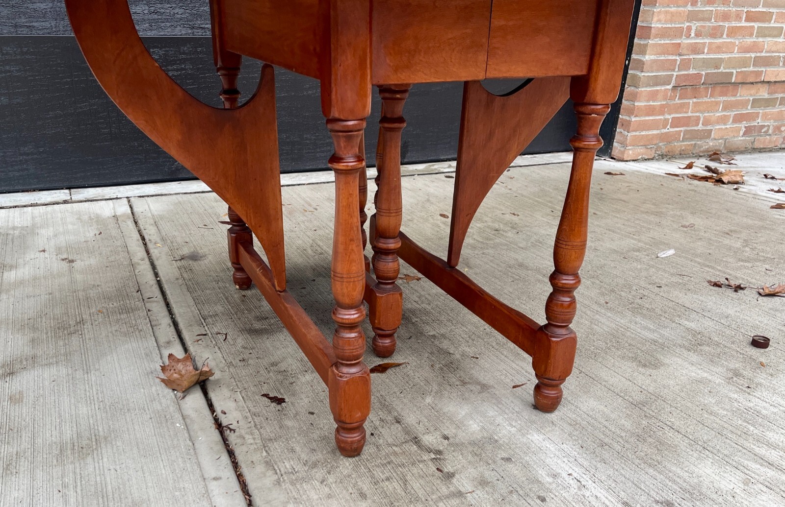 Vintage Cushman Colonial Herman DeVries Maple Butterfly Dining Table | eBay