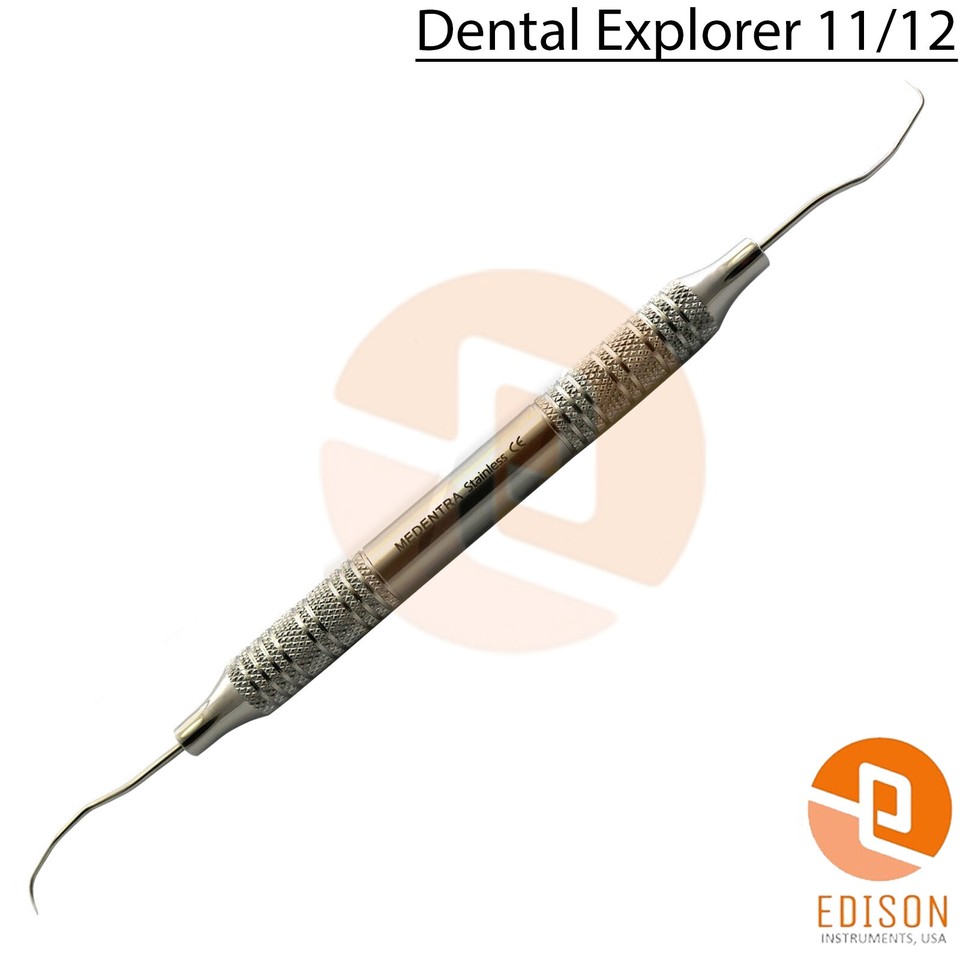 5Pcs Periodontal Explorer Diagnostic Probes 11/12 Double Ended & Hollow ...