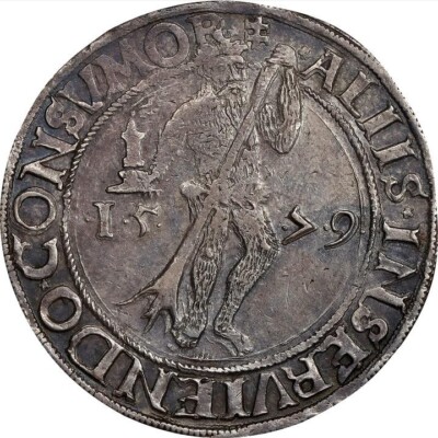 1579 German State Brunswick Wolfenbuttel Light Taler PCGS AU 53 Wildman ...