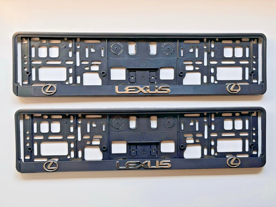 LEXUS number plate holder frame. 2x3D Sleek, Durable & Easy to fit ...