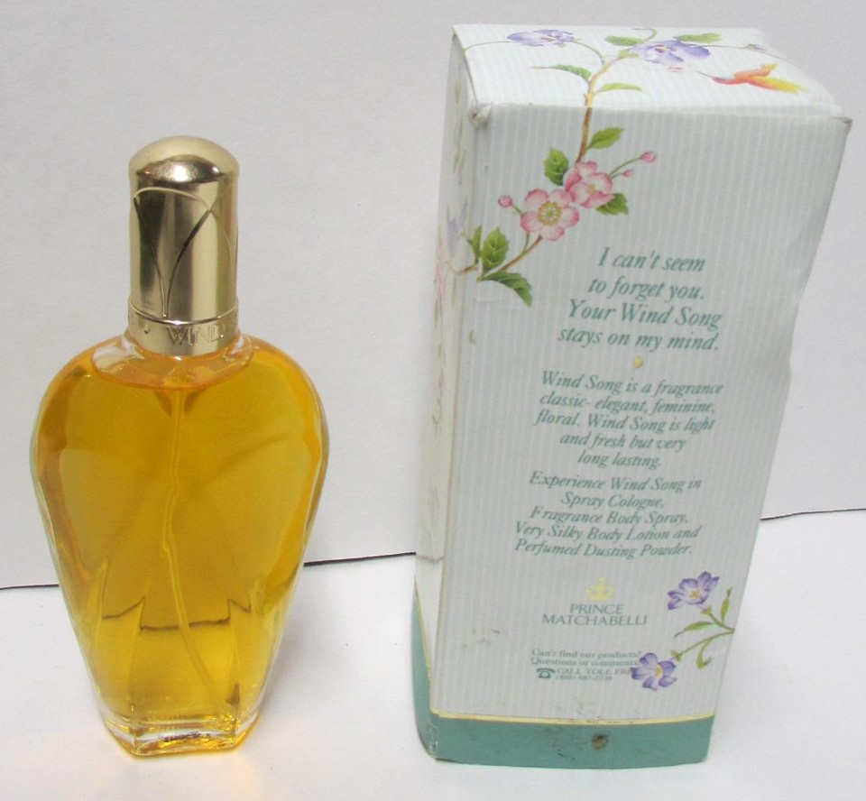 Wind Song Cologne Natural Spray 2.6 fl oz New bottle Prince Matchabelli ...