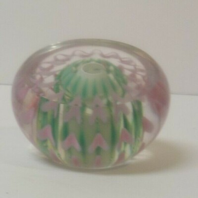 Studio Artist PETER SCHILLER Art Glass Paperweight | eBay