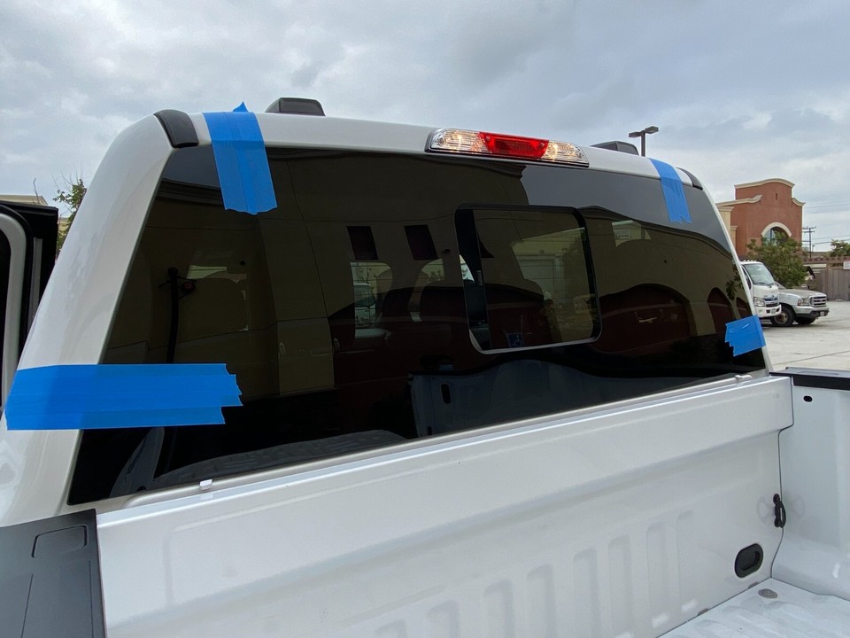 Fits 2017-2024 Ford F250 F350 F450 F550 Rear Glass Manual Sliding ...