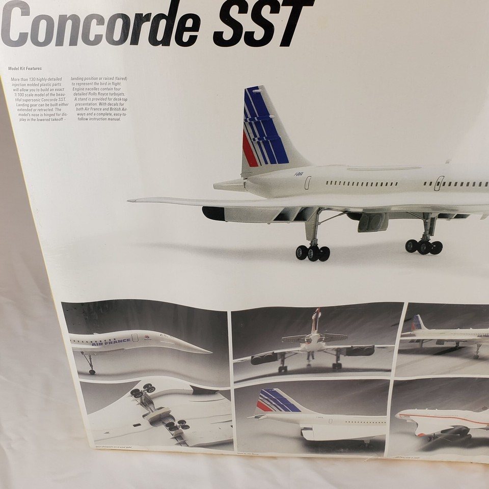 Testors Concorde SST Aircraft 1/100 Scale Plastic Model Kit | eBay