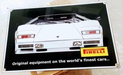 Lamborghini Countach large Sign .. Pirelli Tire | eBay