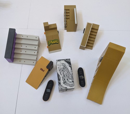 Tech Deck Skate Park Ramp Stairs Rails with 2 Finger Boards Lot | eBay