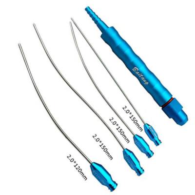 Titanium Luer Lock Liposuction needle handpiece fat transfer Reusable ...