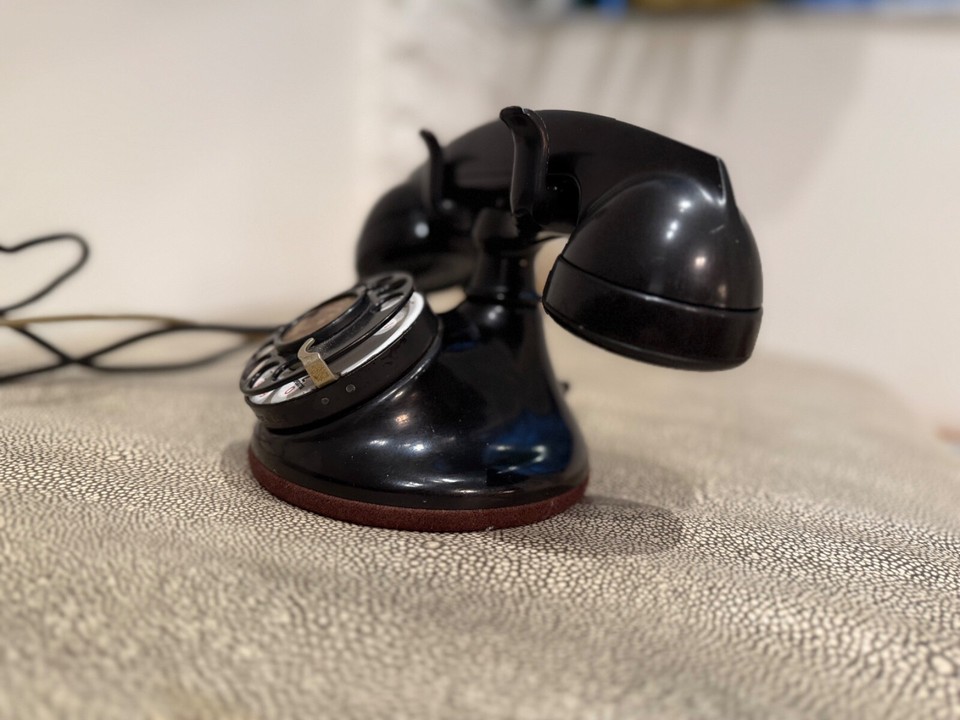 Western Electric - Bell Atl Pat 1924 B1 Round Rotary Base Telephone F1 ...