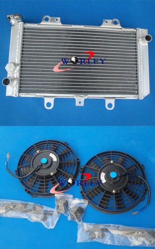 Alu Radiator + Fans 2002-2008 For ATV YAMAHA QUAD GRIZZLY 660/YFM660F ...