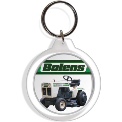 Bolens Garden Farm Tractor Keychain Keyring yard lawn mower holder hook ...