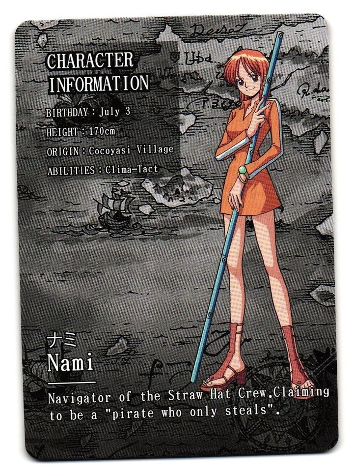 Nami SR OP-KOA01-041 One Piece Anime TCG CCG Anime Card | eBay