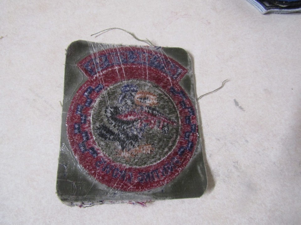 MILITARY PATCH VINTAGE OLDER US AIR FORCE 60TH TAC FTR SQ FIGHTING ...