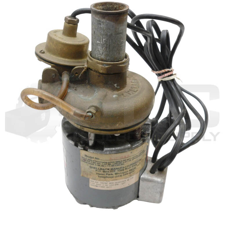 SHELLBACK DA2H009K# AUTO PUMP 1550RPM .13HP 3.3A 115V 60HZ 3-12-19AB | eBay