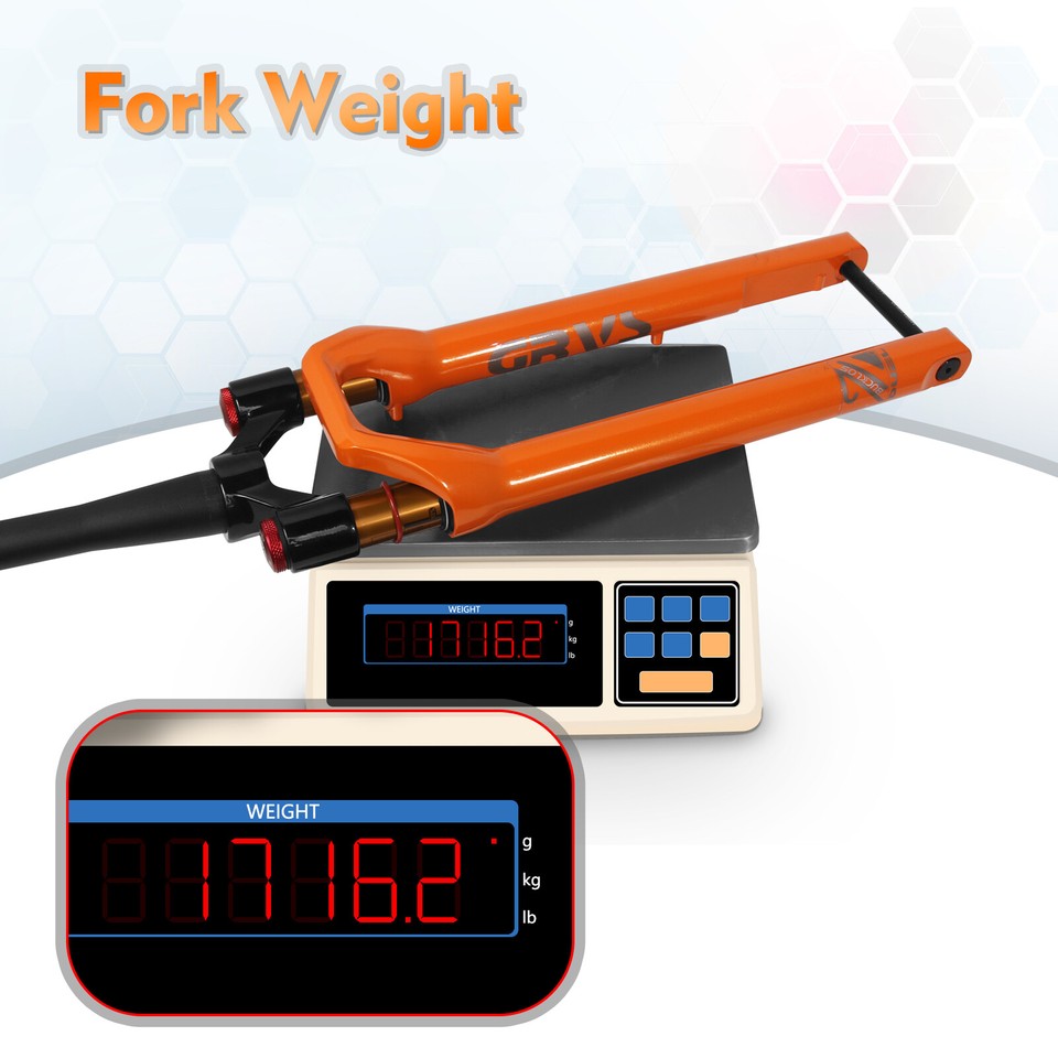 700C Tapered Suspension Fork 45mm offset 40mm Travel 100*12mm Thru Axle ...