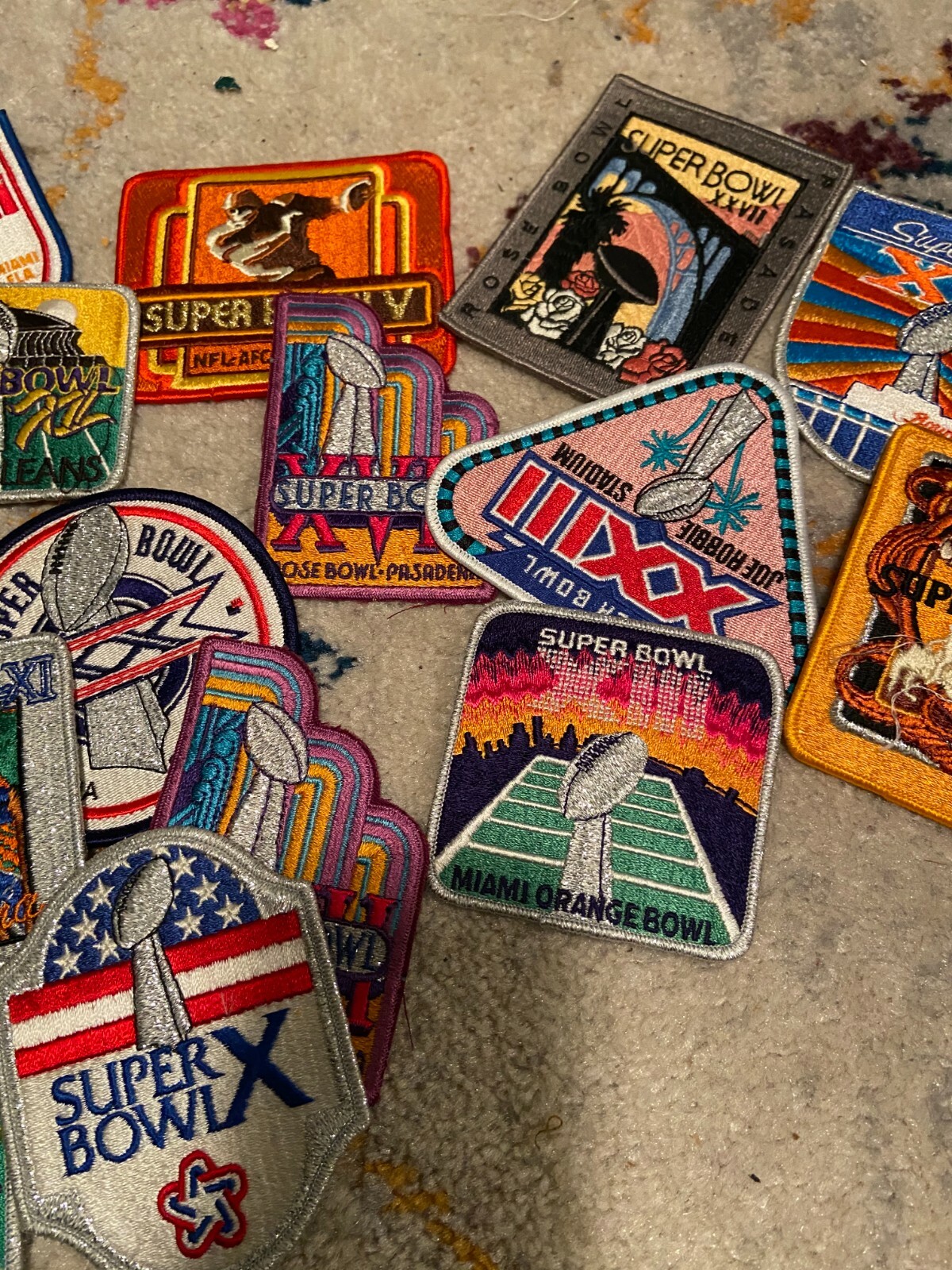 Superbowl 18 MISC Vintage Patches NFL AFL Authentic | eBay