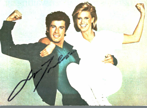 John Travolta Original Signature On Card No. 771 A | eBay