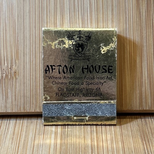 Vintage Arizona Matchbook “Afton House” Flagstaff Full Unstruck ...
