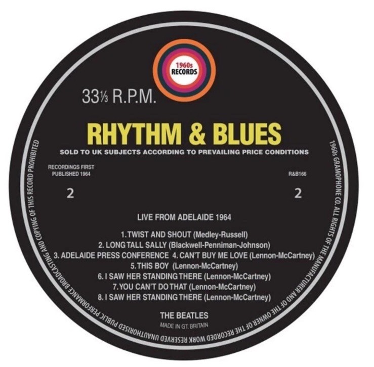 The BEATLES Live From Adelaide 1964 Limited Edition Vinyl LP Ships Now ...