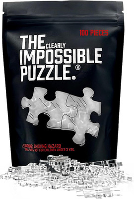 The Clearly Impossible Puzzle ® 100 Pieces - Clear Difficult Jigsaw ...