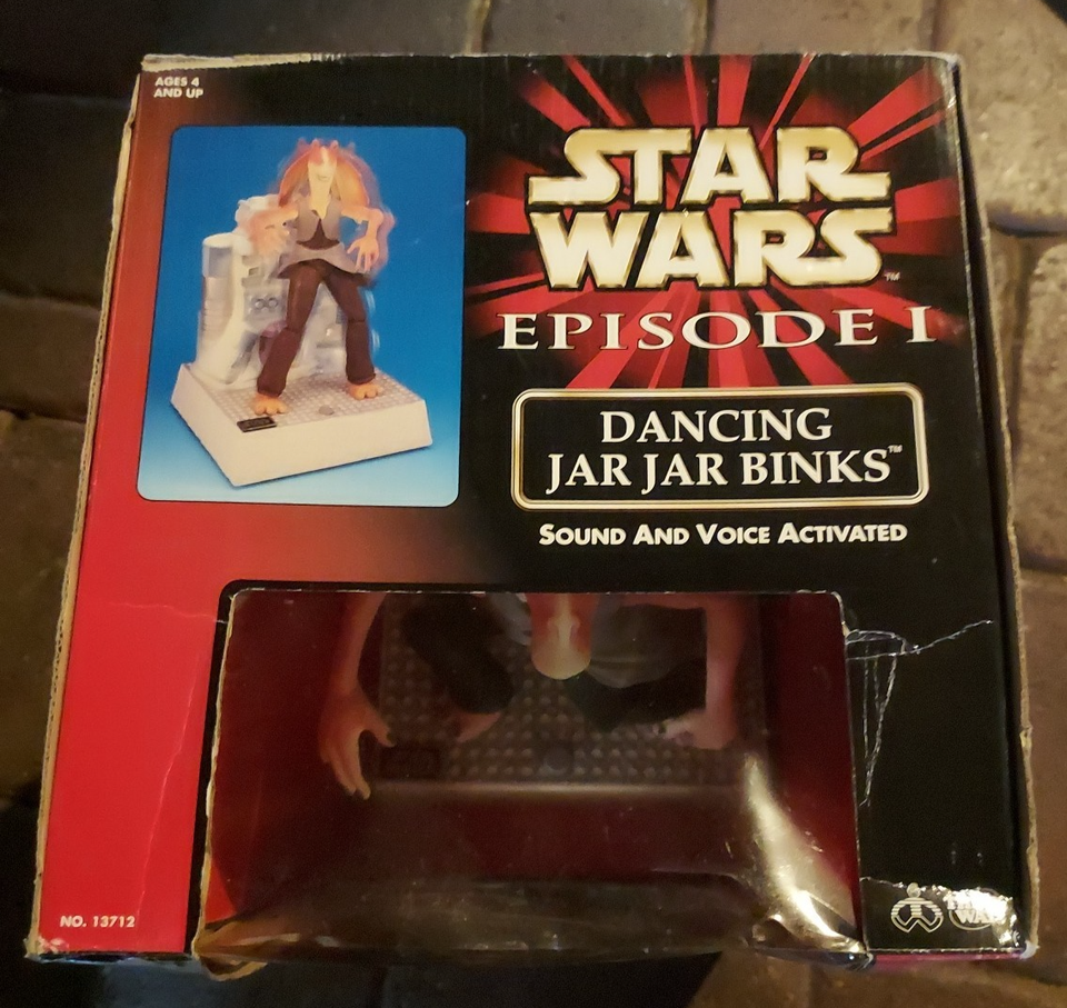 Star Wars 1999 Episode 1 Dancing Jar Jar Binks Thinkway Sound n Voice ...