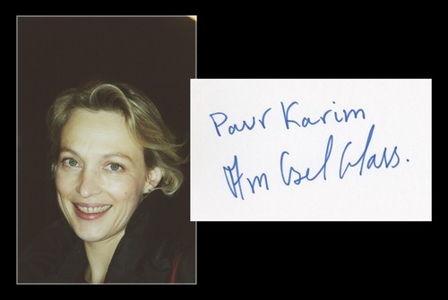 Ann-Gisel Glass - Actrice française - Carte dédicacée en personne ...