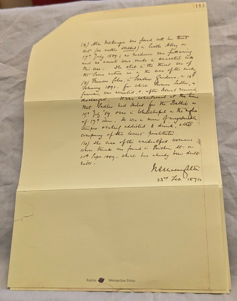 Jack the Ripper Hand Written Letters Autograph London 1888 Murders ...